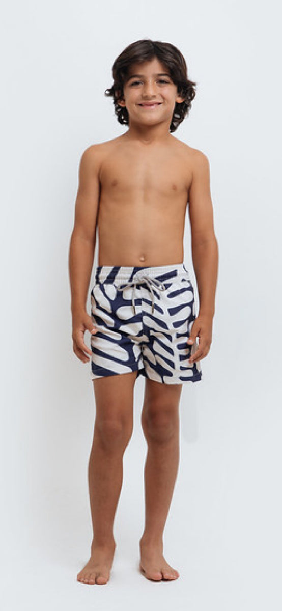 Mar De Lua Boys Nautical Swim Trunks – LilSwimmas