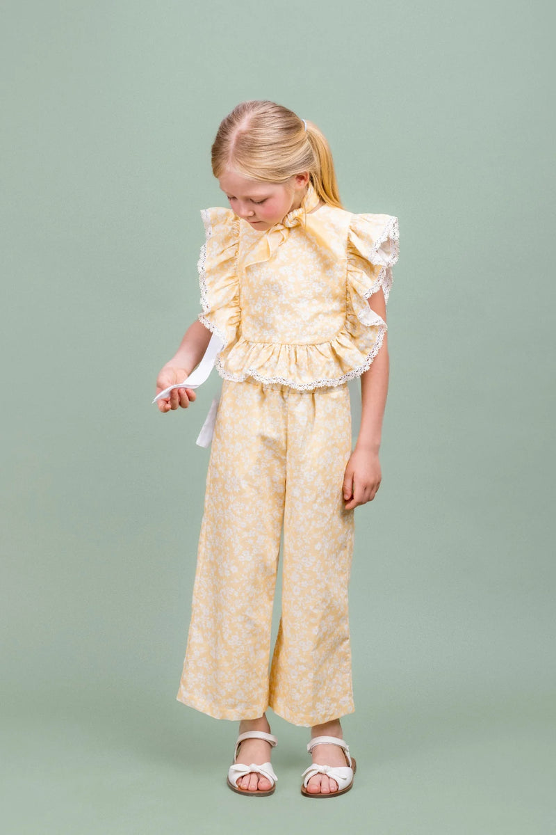 Paade Mode Girls Yellow Mimi Top and Pant Set – LilSwimmas