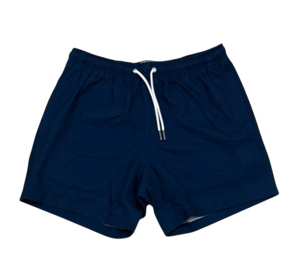 Bermies Men’s Solid Navy Swim Trunks – LilSwimmas
