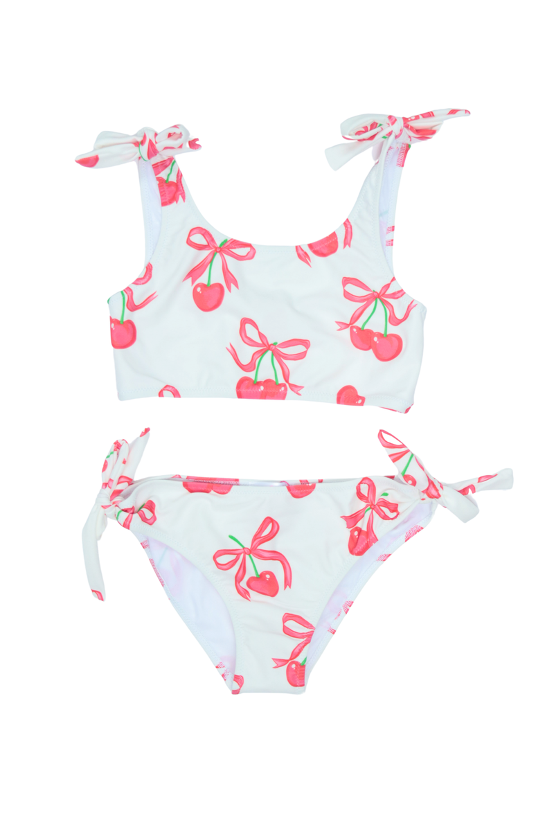 Piccoli Principi Girls Cherries and Bows Sahara Bikini – LilSwimmas