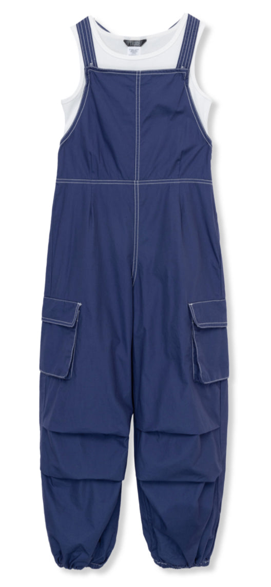 Truce Girls Navy Jumpsuit With Tank FINAL SALE – LilSwimmas