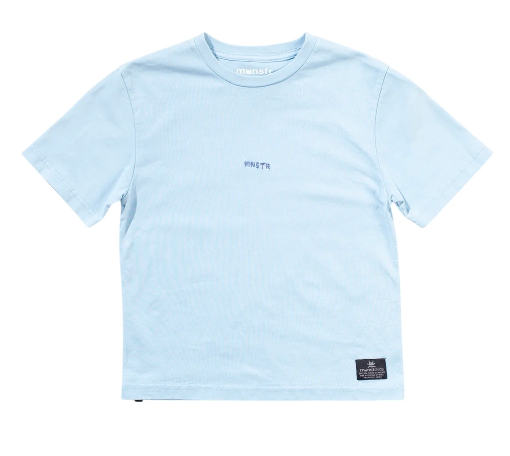 Munster Boys Sky Blue Box Logo T Shirt – LilSwimmas