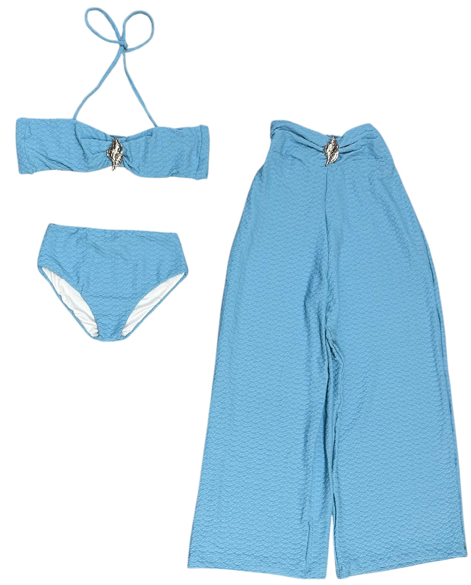 Dalai Girls Blue Maya Shell Bikini and Pants Set – LilSwimmas