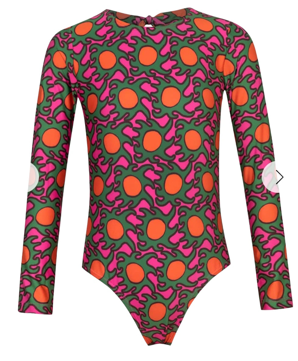 Mola Mola Girls Honey Dusk Pauli Long Sleeve Rashguard One Piece FINAL ...
