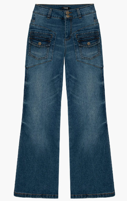 Truce Girls Dark Stone Low Rise Retro Flare Jeans – LilSwimmas