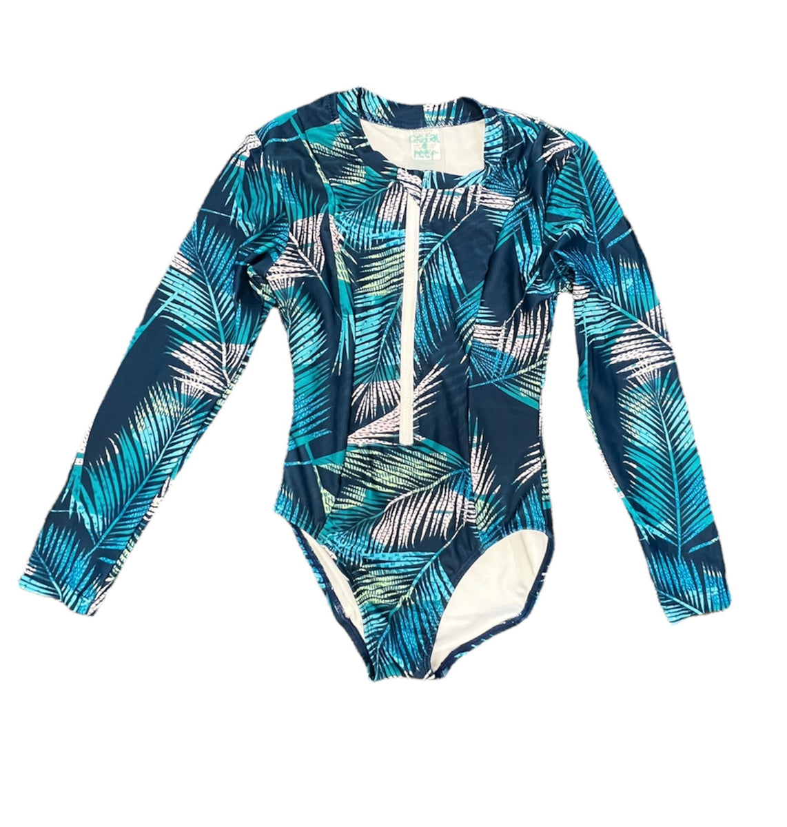 Coral Reef Girls Navy Fern Tessa One Piece FINAL SALE – LilSwimmas